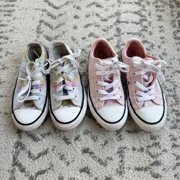 Converse | Shoes | Girls Converse Low Top Sneaker Bundle 2c | Poshmark